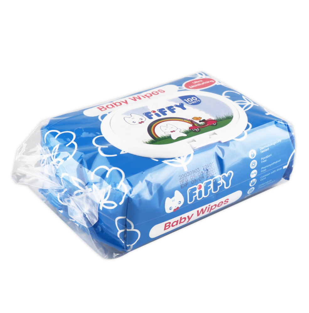 FIFFY BABY CALENDULA WIPES 100 SHEETS