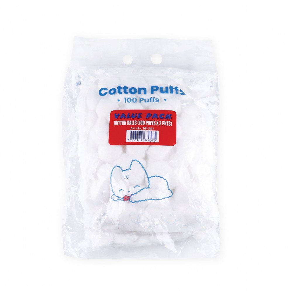 FIFFY COTTON BALL 100 PUFFS X 2