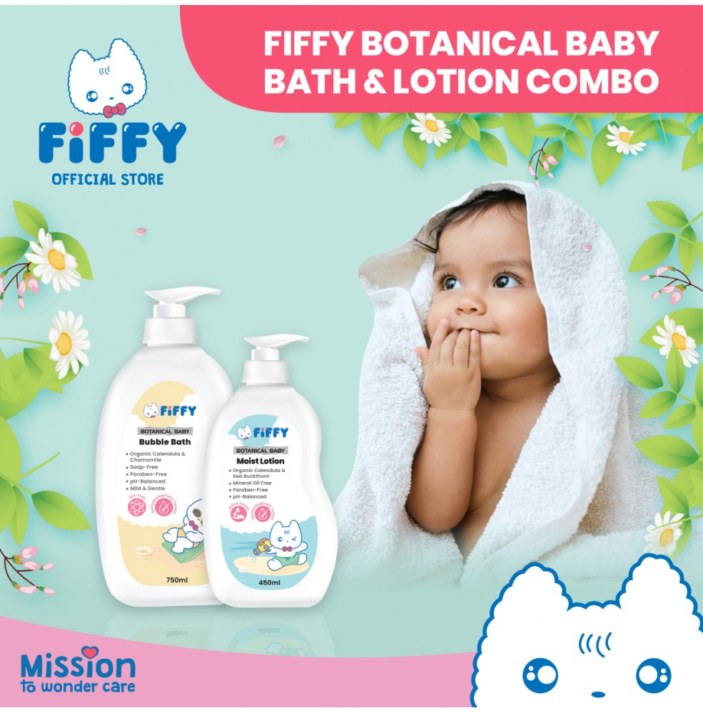 FIFFY BOTANICAL BABY BATH & LOTION COMBO