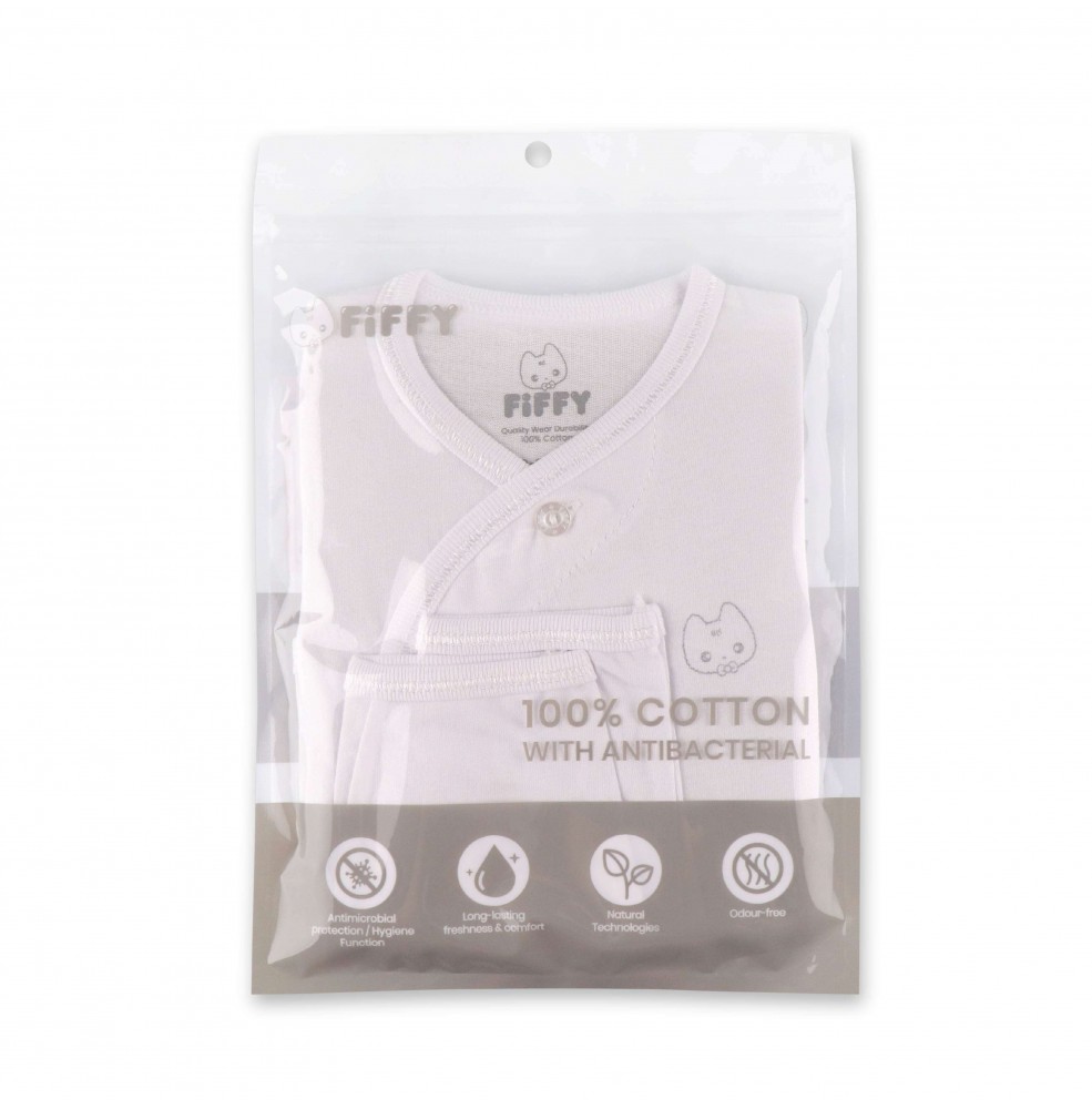 FIFFY ANTIBACTERIAL LONG SLEEVE VEST SUIT WITH MITTEN CUFF