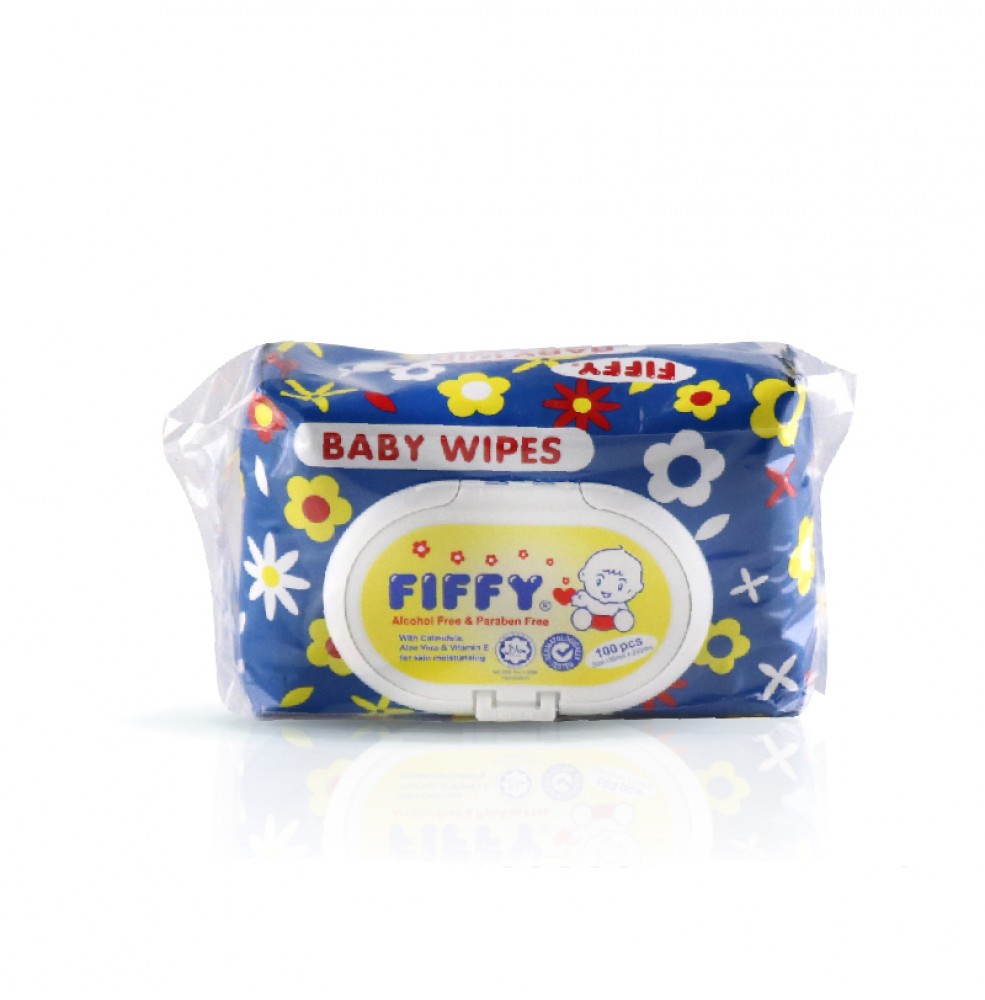 Health & Baby Care - FIFFY BABY WIPES BLUE 100 S