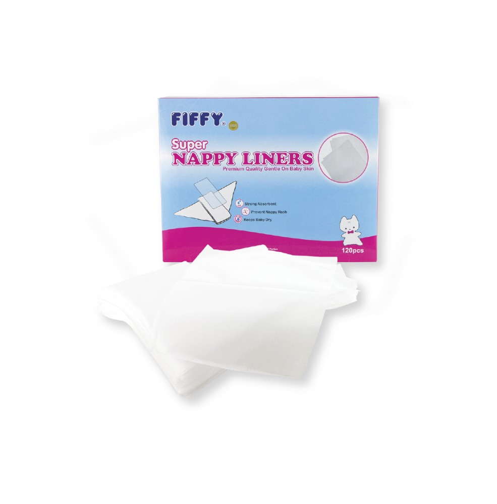 FIFFY SUPER NAPPY LINERS (120pcs)