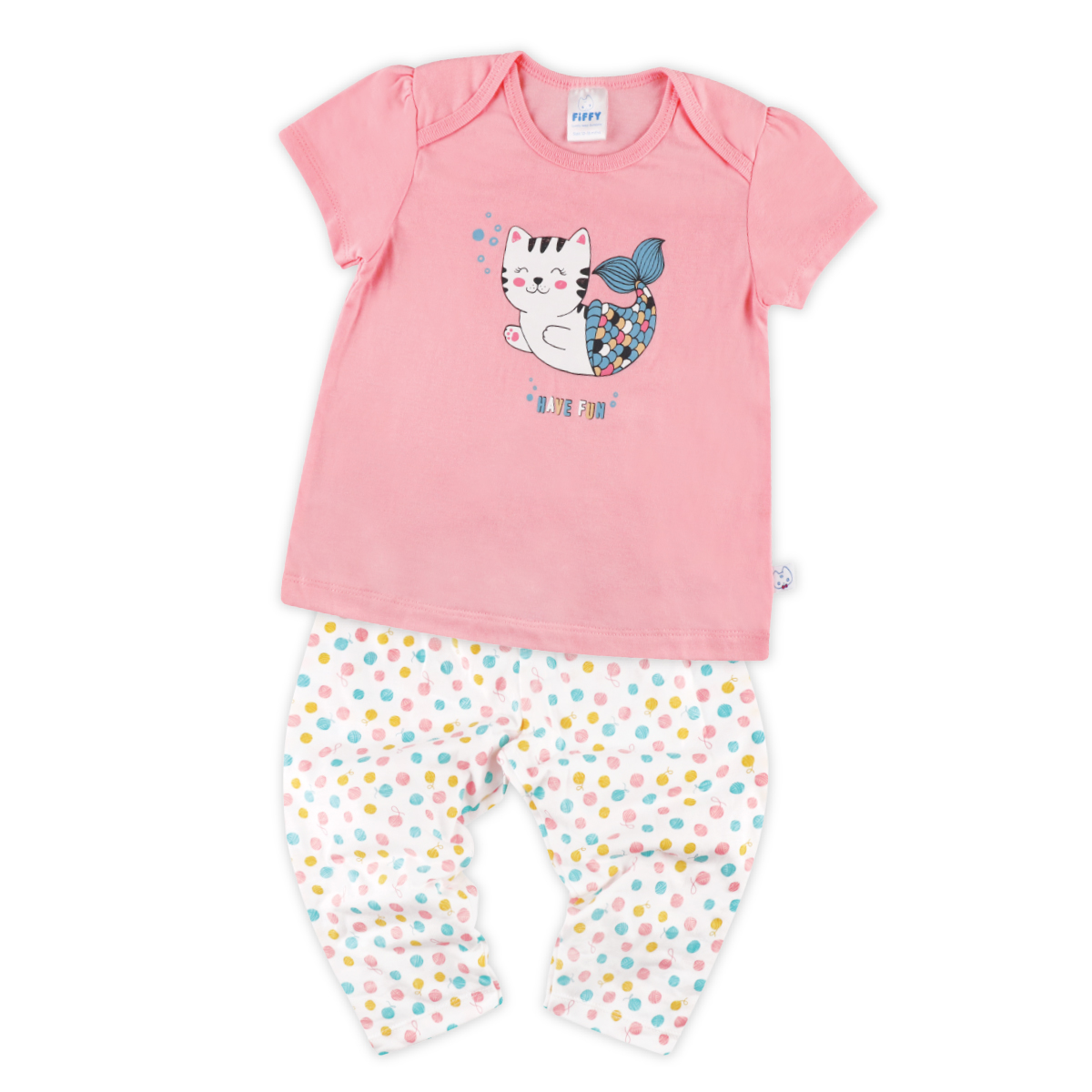 FIFFY MERMAID MORPH SHORT SLEEVE GIRL PYJAMAS SUIT fiffy-mermaid-morph-short-sleeve-girl-pyjamas-suit