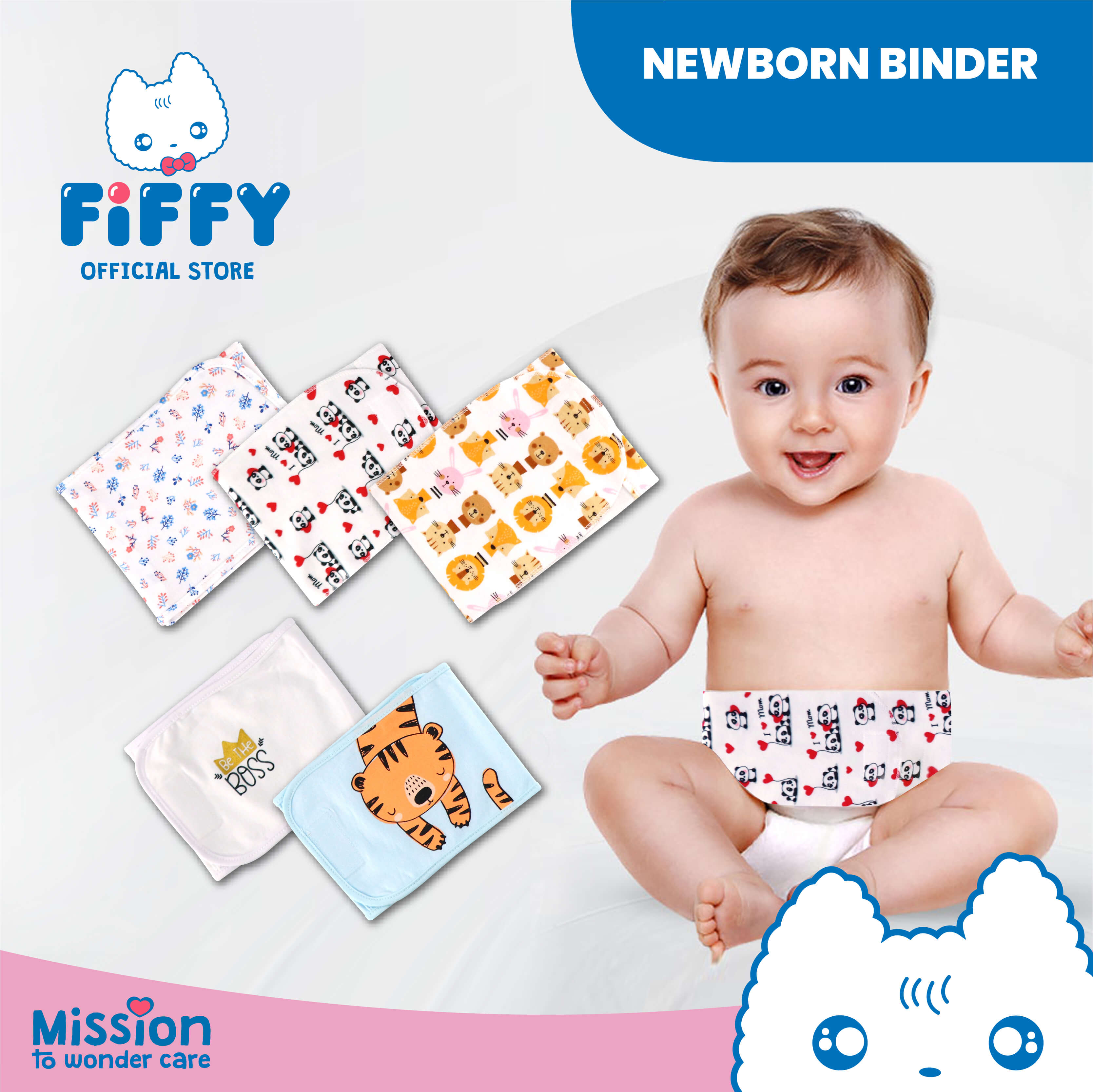 FIFFY BENGKUNG PERUT BAYI BABY BINDER (53CM x 12CM) (164)