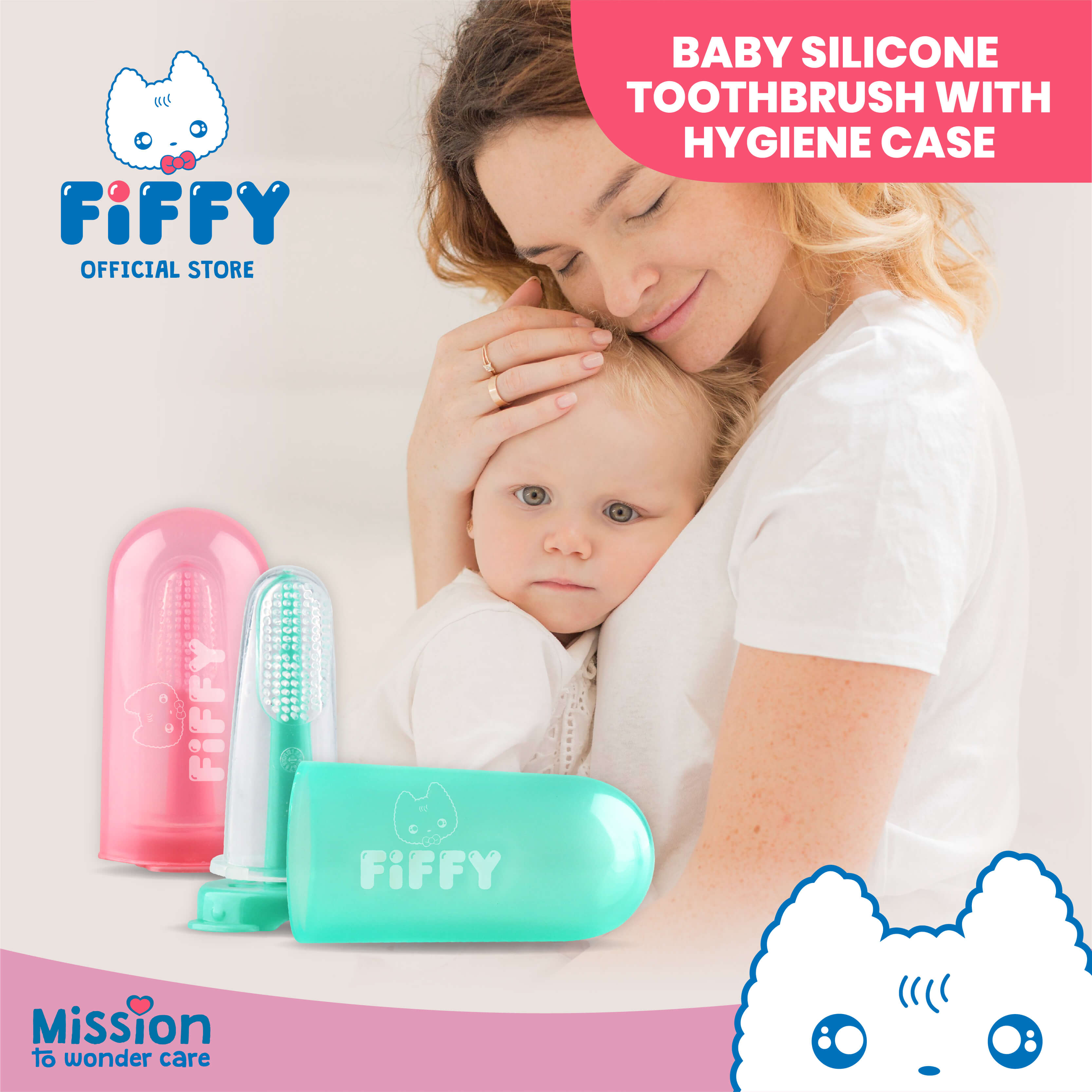 Oral & Nasal Care - FIFFY BABY SILICONE TOOTHBRUSH WITH ...